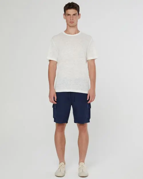 Onia Air Linen Pull-on Cargo Short - Deep Navy