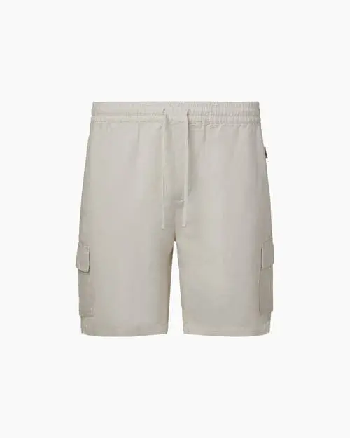 Onia Air Linen Pull-on Cargo Short - Stone