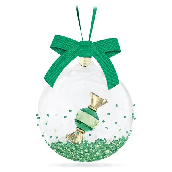 SWAROVSKI Holiday Cheers Dulcis Ball Ornament - Green