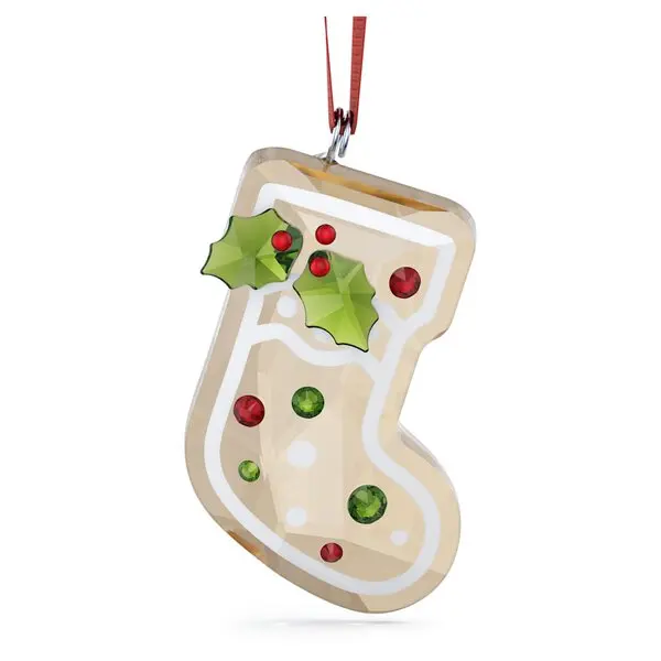 SWAROVSKI Holiday Cheers Gingerbread Stocking Ornament - Gold Tone