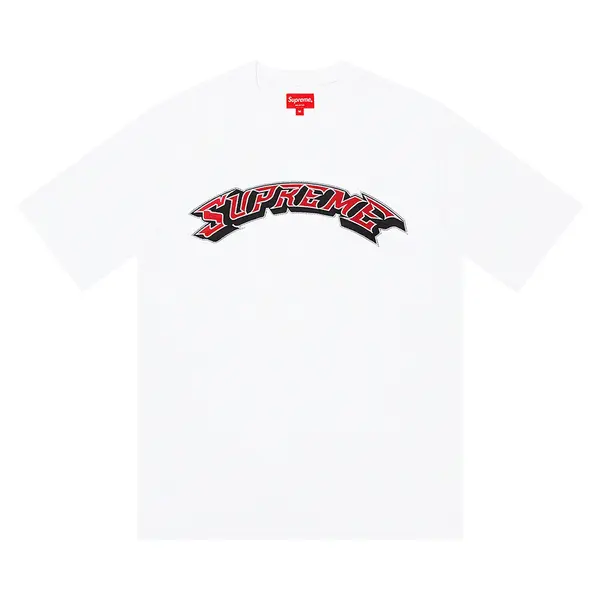 Supreme Appliqué Arc Short-sleeve Top - White