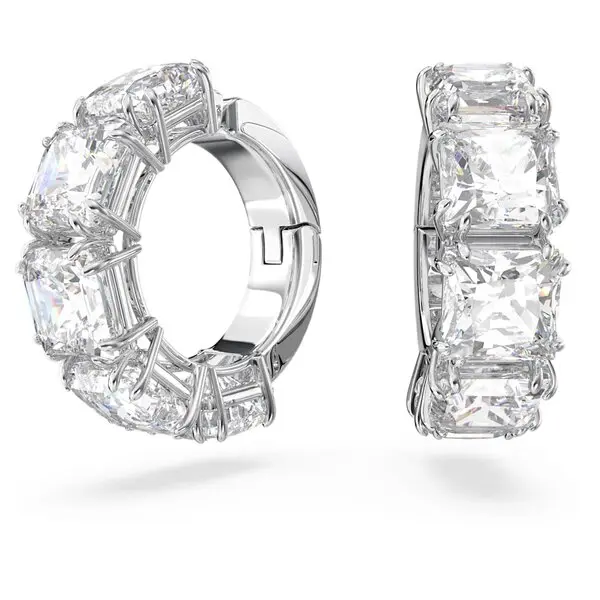 SWAROVSKI Matrix Clip Earrings - White