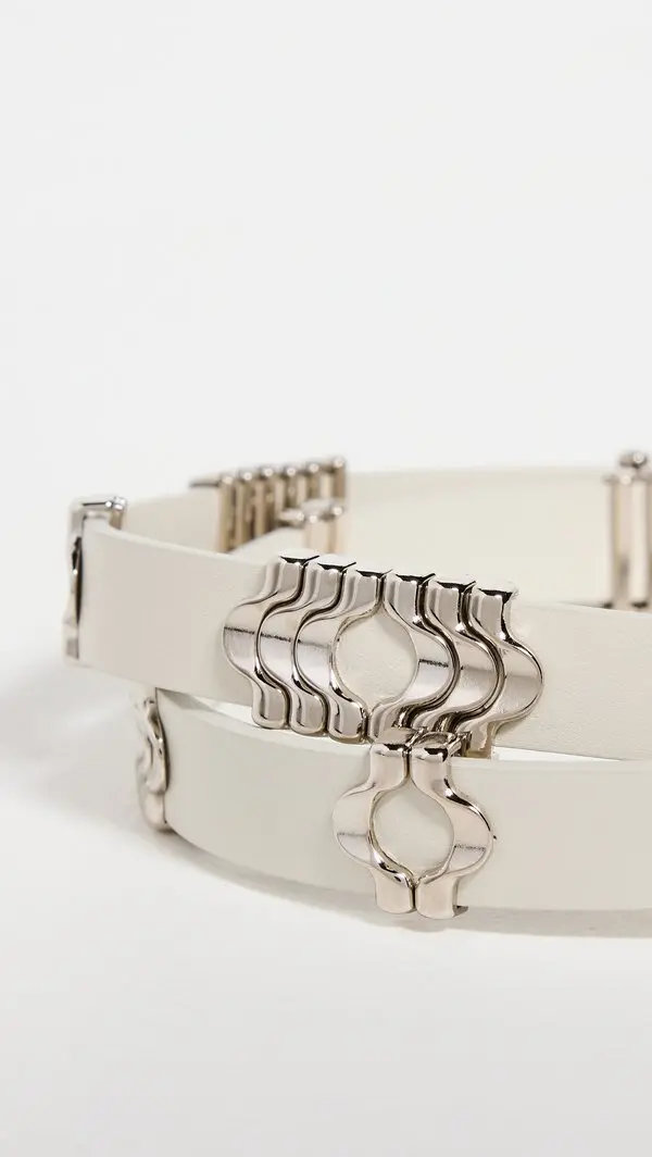 Isabel Marant Odena Leather Belt, White Isabel Marant Odena Leather Belt Women main image 2