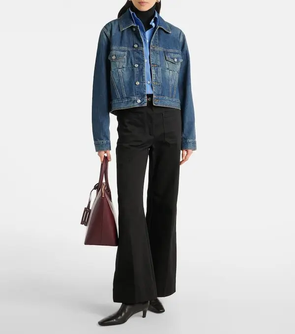 Victoria Beckham Cropped Denim Jacket