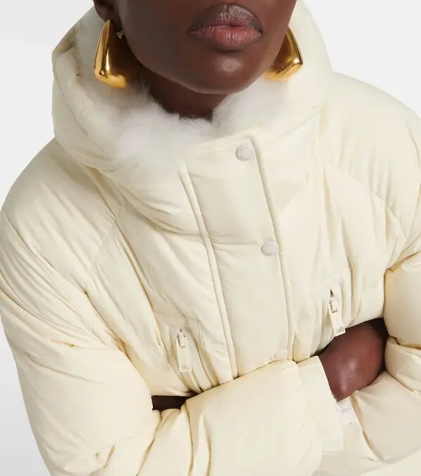 YVES SALOMON Shearling-trimmed Down Jacket