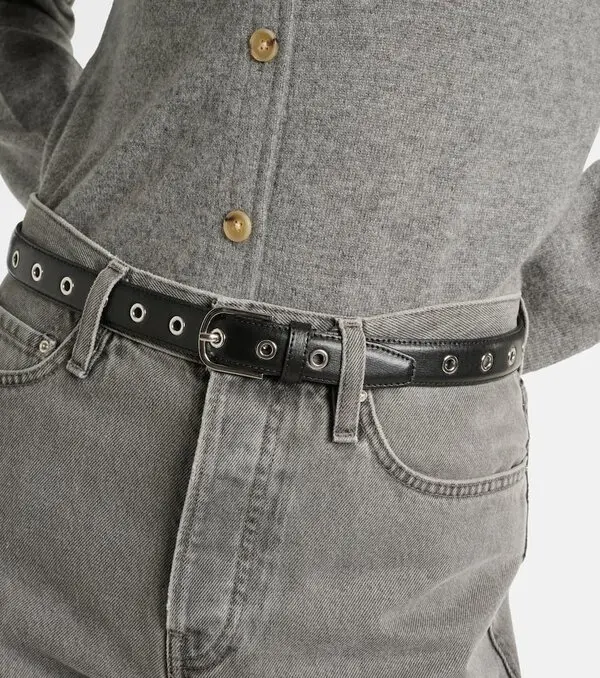 TOTEME Embellished Leather Belt