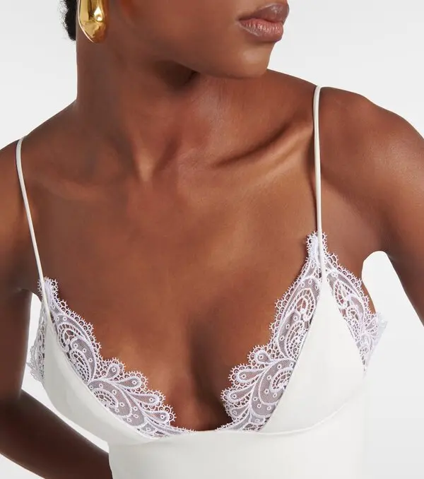David Koma Bridal Lace-trimmed Gown