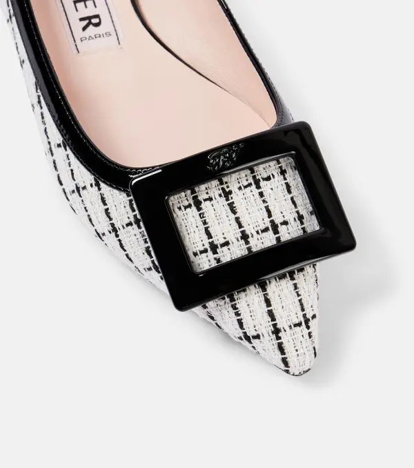 ROGER VIVIER Gommettine Bouclé Ballet Flats