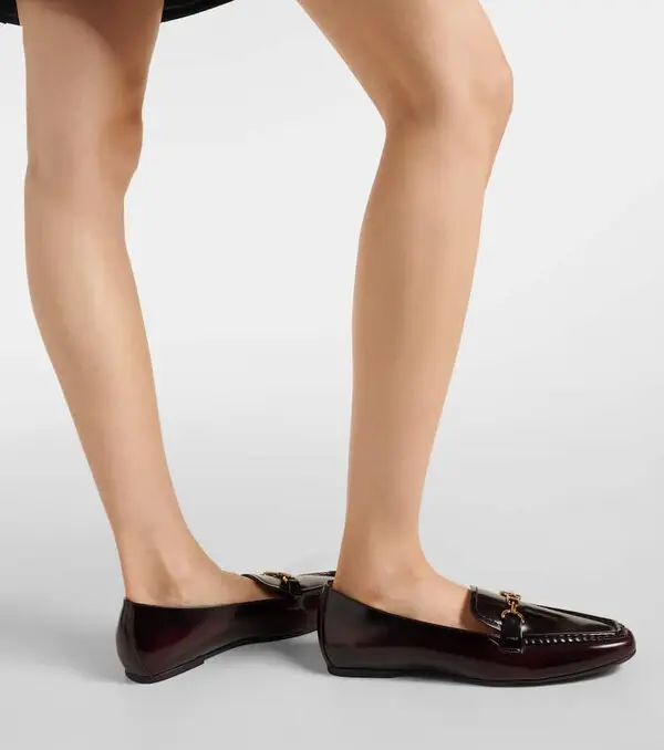 TOD'S Polished Leather Loafers