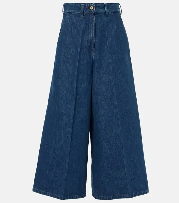 PATOU High-rise Wide-leg Jeans