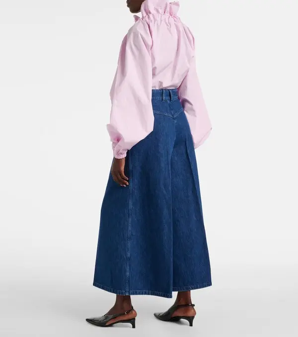 PATOU High-rise Wide-leg Jeans