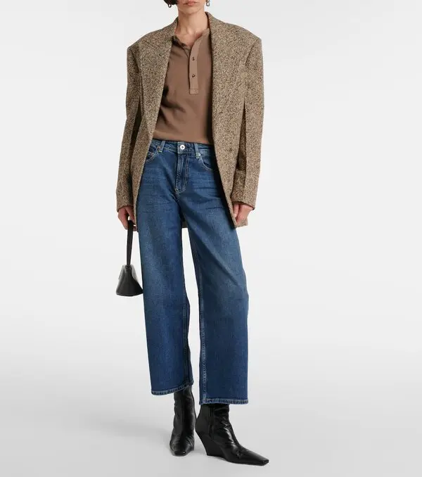 Ag High-rise Wide-leg Jeans