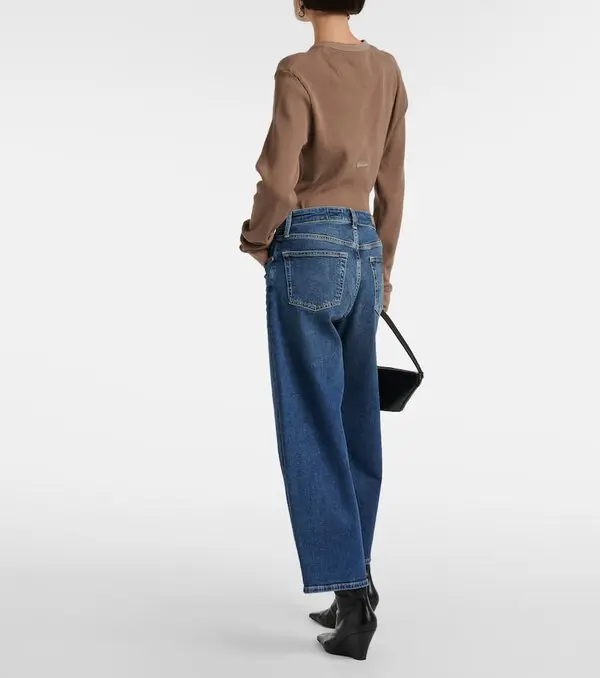 Ag High-rise Wide-leg Jeans