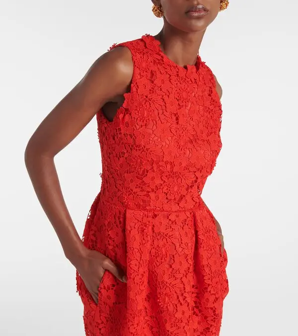 Safiyaa Alani Lace Midi Dress