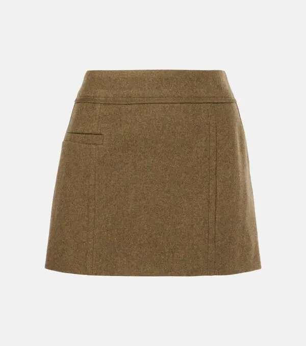 Victoria Beckham Wool Miniskirt