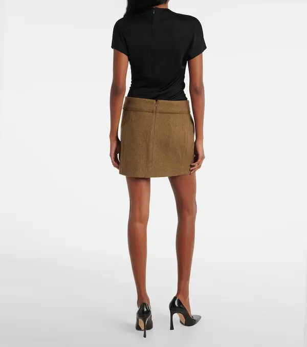 Victoria Beckham Wool Miniskirt
