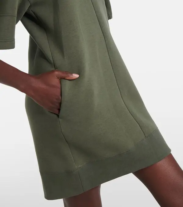 Sacai Sponge Jersey And Twill Minidress