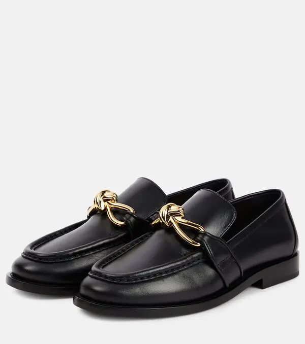 Bottega Veneta Astaire Leather Loafers