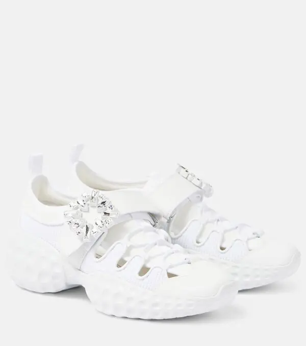 ROGER VIVIER Viv' Run Light Trekky Sneakers - White