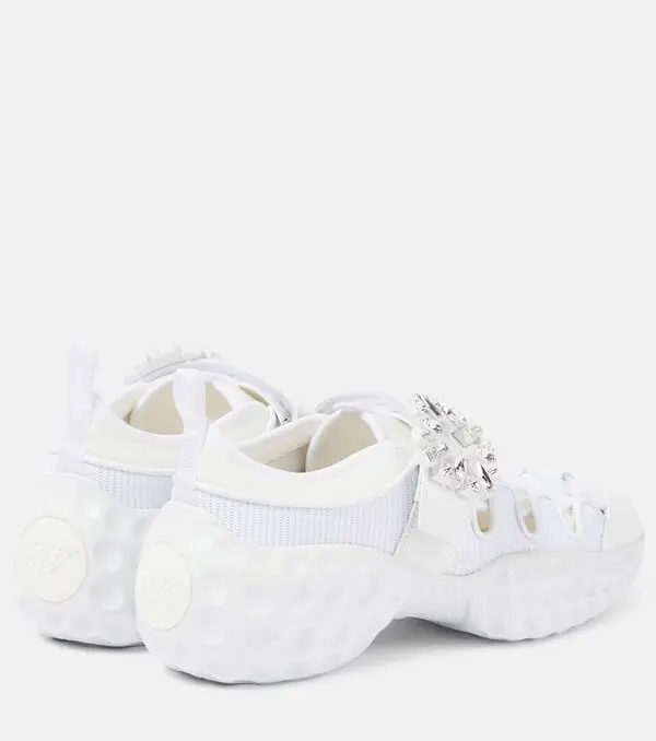 ROGER VIVIER Viv' Run Light Trekky Sneakers - White