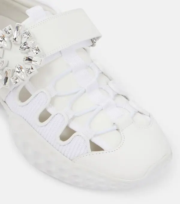 ROGER VIVIER Viv' Run Light Trekky Sneakers - White