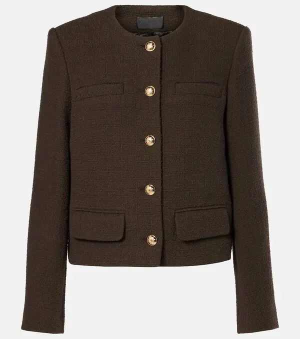 NILI LOTAN Paige Cotton-blend Jacket