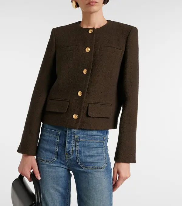 NILI LOTAN Paige Cotton-blend Jacket