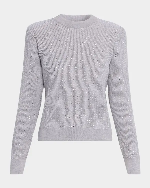 GOLDEN GOOSE Journey Crystal Embellished Sweater - Gray