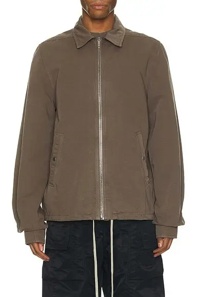 Rick Owens Zipfront Jacket - Dust