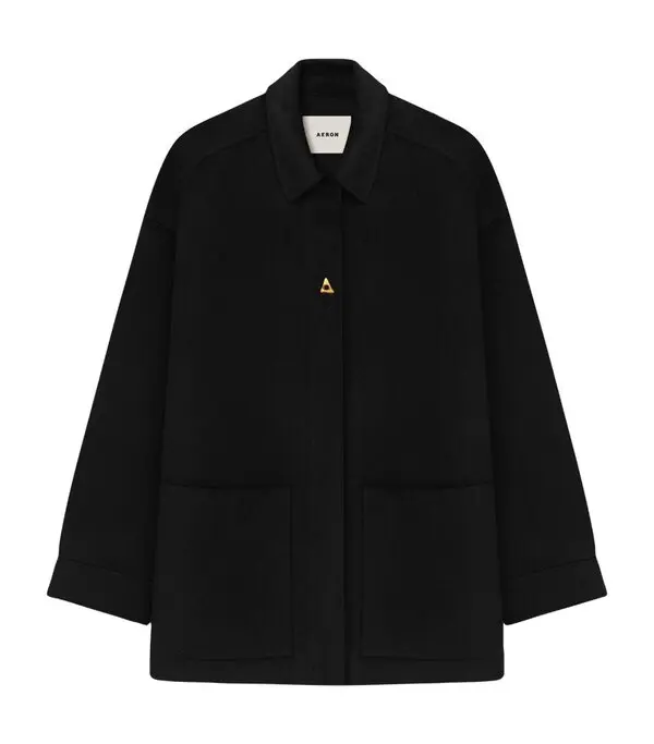 AERON Wool-silk Crane Jacket