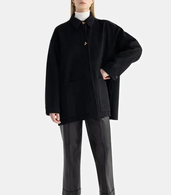 AERON Wool-silk Crane Jacket