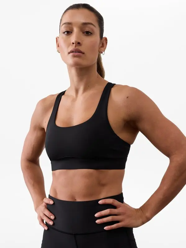 Athleta Interval Sports Bra A-c - Black