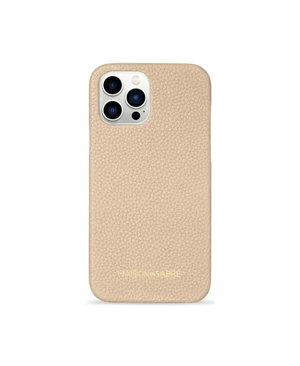 MAISON DE SABRE Leather Phone Case - Saharan Nude