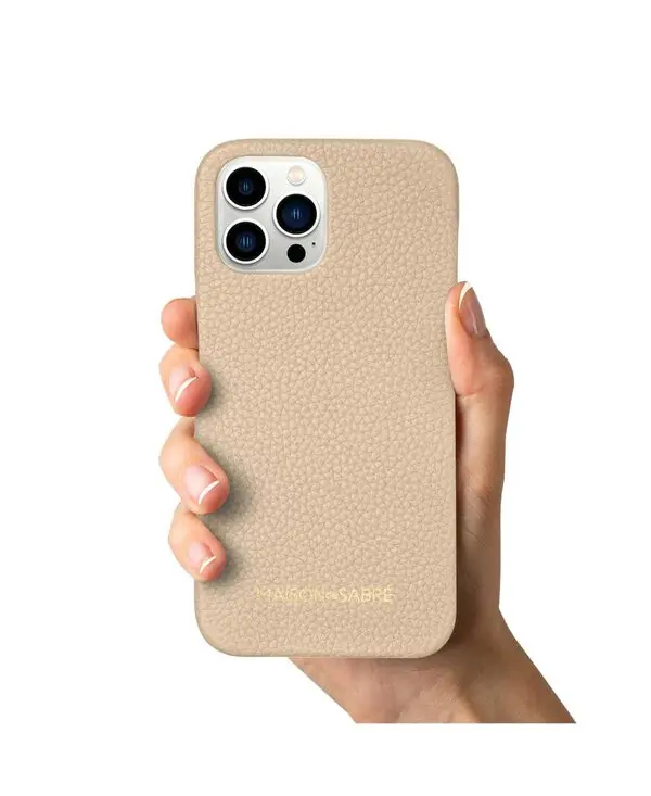 MAISON DE SABRE Leather Phone Case - Saharan Nude