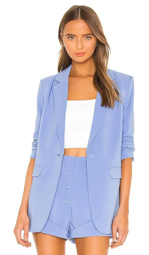 CAMILA COELHO Arielle Blazer - Blue