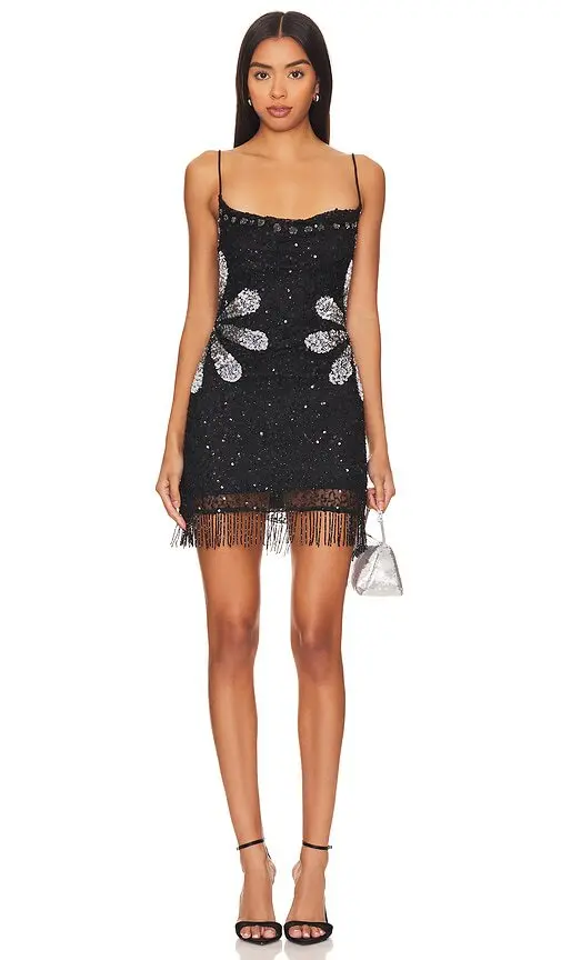 Tularosa Bellini Sequin Mini Dress - Black