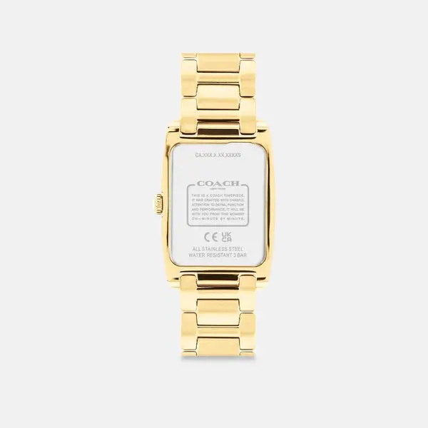 COACH Reese Watch Tone, Crystal Embellished - Gold