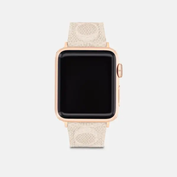 COACH® Apple Watch Strap 38mm And 40mm - Sand