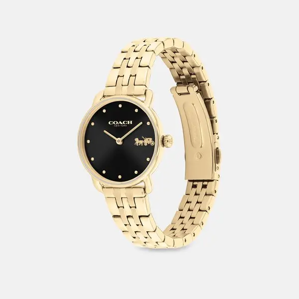 COACH Ellio Round Bracelet Watch, 28mm - Gold
