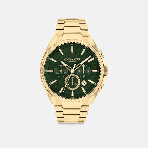 COACH Jackson Chronograph Watch, 45mm - Gold