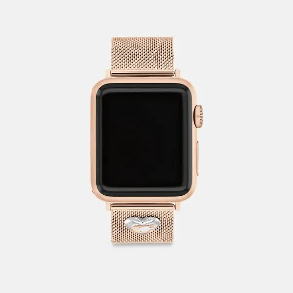 COACH Apple Watch Strap, 38mm, 40mm And 41mm - Rose Gold