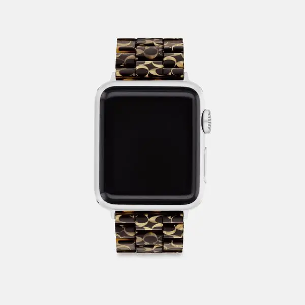 COACH Apple Watch® Strap 38mm, 40mm And 41mm - Signature Tortoise