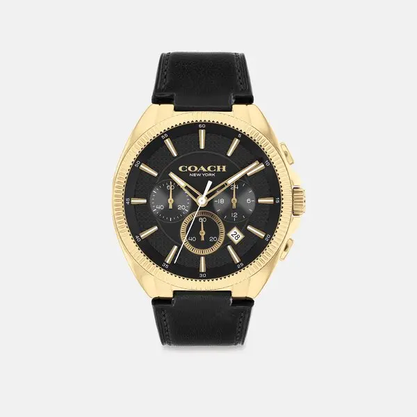 COACH Jackson Chronograph Watch, 45mm - Black