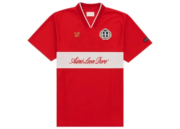 Aimé Leon Dore Team Soccer Jersey - Red | Editorialist