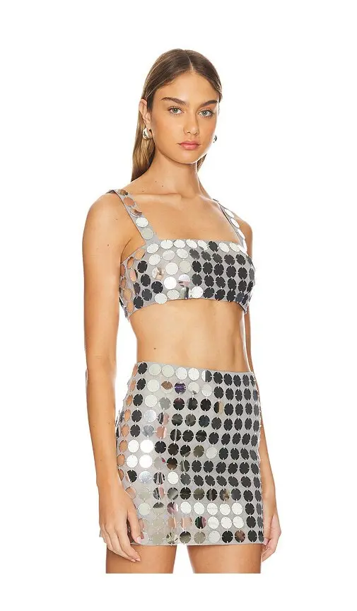 LOVERS AND FRIENDS Gilles Sequin Crop Top