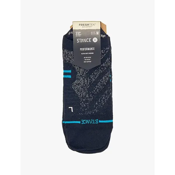 Stance Striped Low-rise Trainer Socks Pack Of Three - Blk