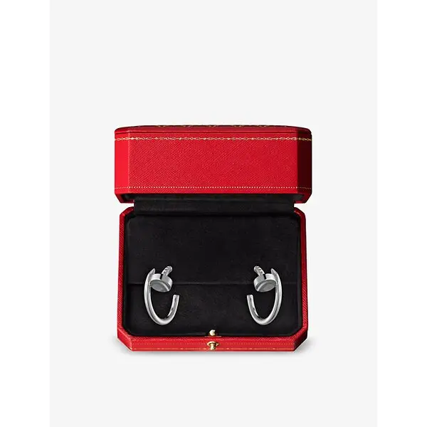 Cartier 18ct White Gold Juste Un Clou Earrings