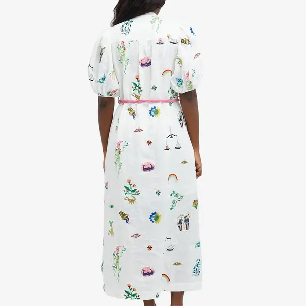 ALEMAIS Alémais Atticus Embroidered Shirt Dress