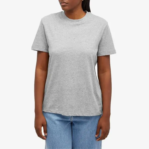 RÓHE Slub Melange Cotton T-shirt