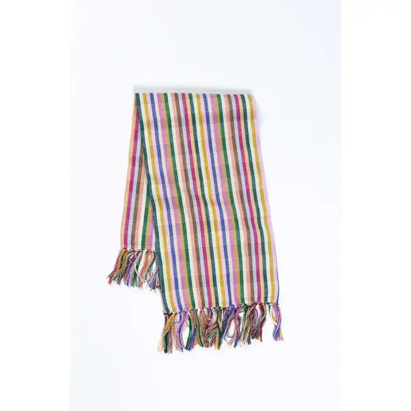 ARCHIVE NEW YORK Valentina Striped Handwoven Cotton Kitchen Towel - Rainbow